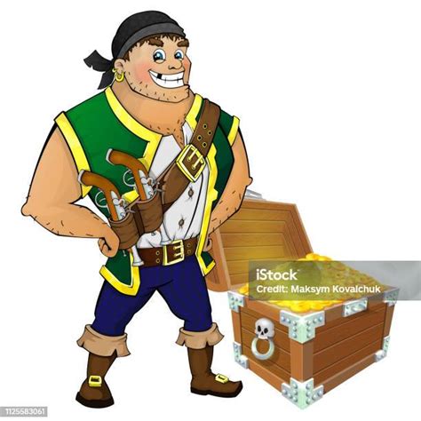 총과 보물 상자 파이어 하 러 귀여운 트 벡터 일러스트 레이 션 흰색 배경에 고립 걸이 장비에 대한 스톡 벡터 아트 및 기타 이미지 걸이 장비 검 금 금속 Istock