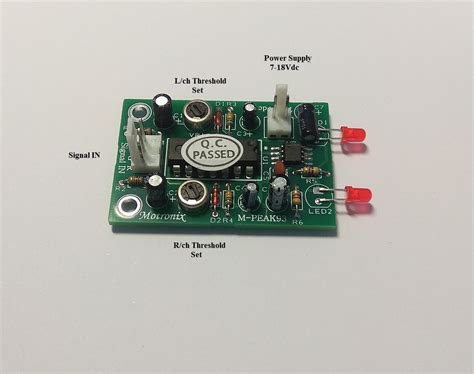 Stereo Peak Signal Detector Module For Audio Use MPEAK 93 Motronix