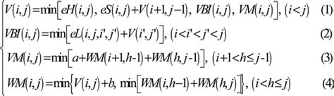 The Recurrence Relations In Rnaalifold The Energy Computing Recurrence Download Scientific