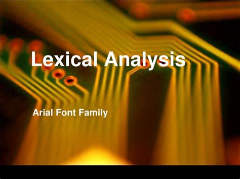 PPT Lexical Analysis PowerPoint Presentation Free Download ID 2364457