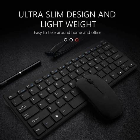Wireless Keyboard Mouse Mini 2 4g Wireless Keyboard And Mouse Combo Slim Multi Device Bluetooth