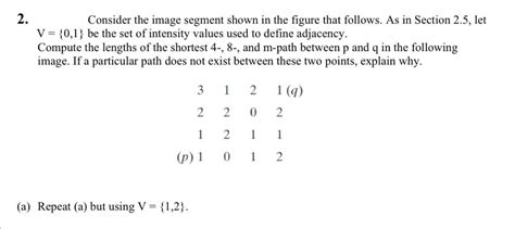 Solved Consider The Image Segment Shown In The Figure Chegg