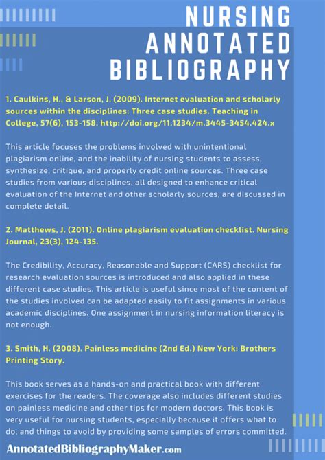 Nursing Annotated Bibliography Writing Expert Assistance