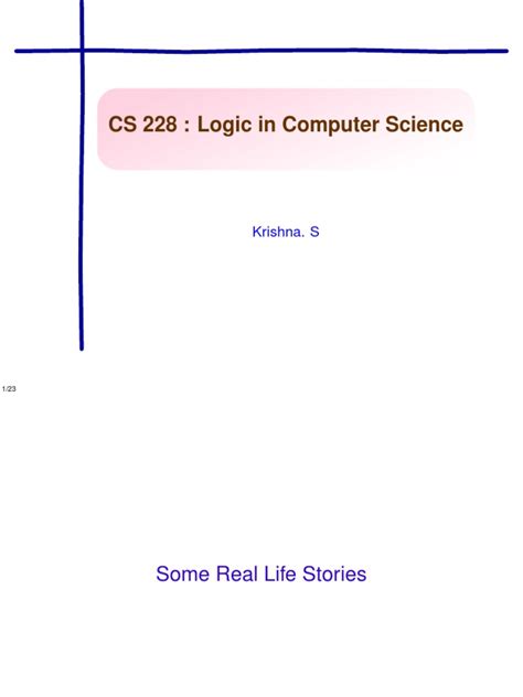 cs 228 logic in computer science krishna s pdf formal verification formal methods