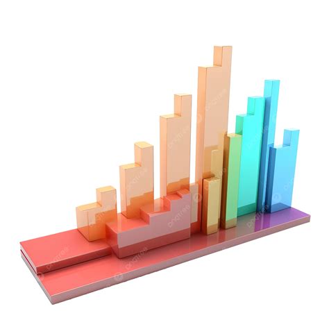 3d render charts 3d rendering diagrams on board 3d render statistics on
