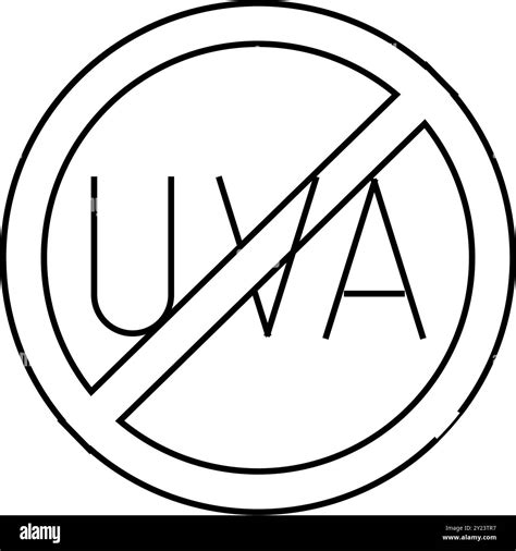 Uva Crossed Out Mark Line Icon Vector Illustration Stock Vector Image Art Alamy