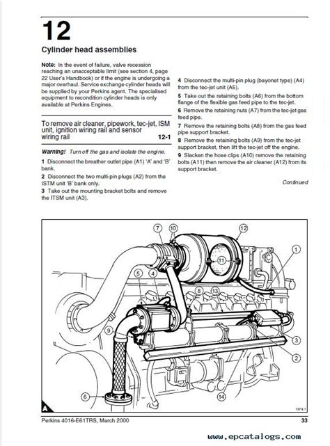 Perkins 4016 E61trs Engine Workshop Manual Pdf
