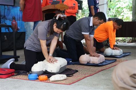 กิจกรรมเพิ่มประสิทธิภาพบุคลากรในพื้นที่เกาะช้าง “การช่วยเหลือผู้ประสบ