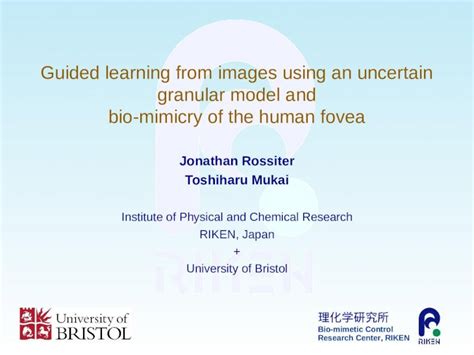 Ppt Bio Mimetic Control Research Center Riken Guided Learning From Images Using An Uncertain