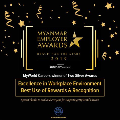 May Pwint Phyu On Linkedin We Applied Just Two Awards And Very Proud To Announce Myworld