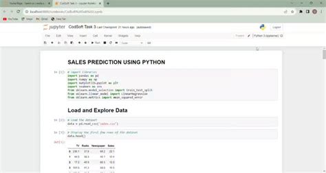 Usha Gaddalae On Linkedin Salespredictionusingpython Datascience