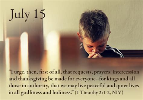 Daily Prayer July 15 2013