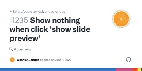 Show Nothing When Click Show Slide Preview Issue 235 MSzturc