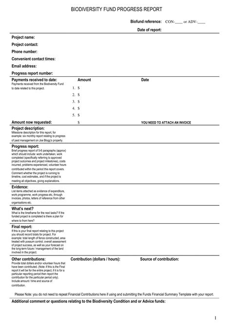 Free Printable Progress Report Templates [word Excel Pdf]