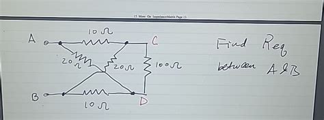 Solved Find Req Between A B Chegg Com