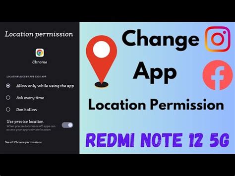 How To Change App Location Permission In Redmi Note G YouTube