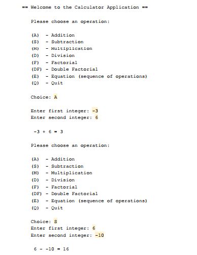 Solved Basic Integer Calculator In This Assignment You Will