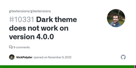 Dark Theme Does Not Work On Version 400 · Issue 10331 · Gitextensionsgitextensions · Github