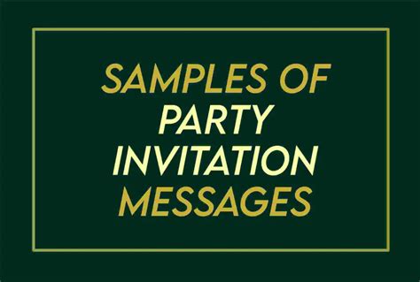40 Formal Invitation Message For Event Sample Tipsquoteswishes