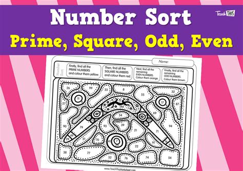 Number Sort Prime Square Odd Even Teacher Resources And Classroom Games Teach This