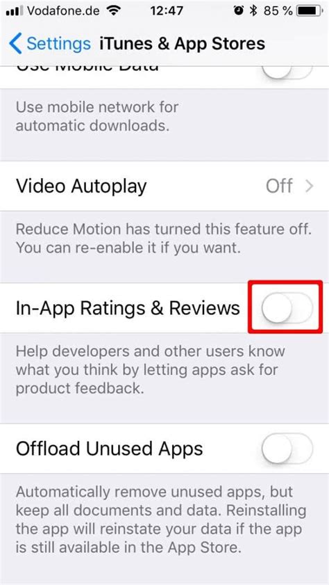 Disable App Ratings Review Requests