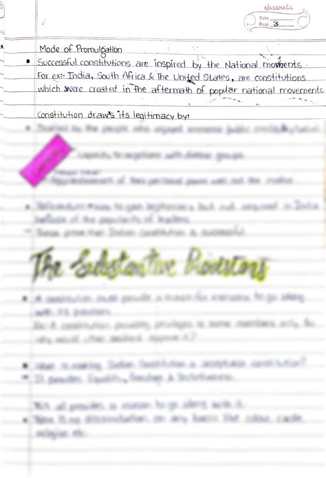 Solution Constitution Why And How Political Science 11 Class Constitution Why And How Notes