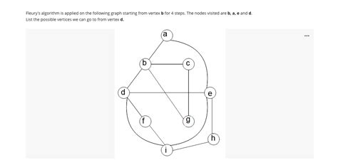 Answered Fleury S Algorithm Is Applied On The Bartleby