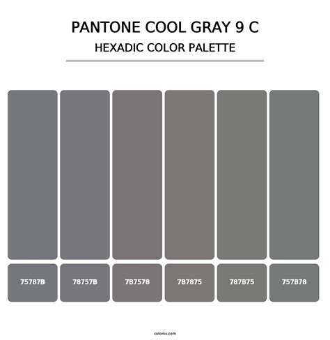 Pantone Cool Gray C Color Palettes Colorxs Com