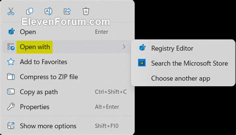 Add Or Remove Open With Context Menu In Windows 11 Windows 11 Forum