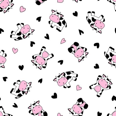 12 843 Cute Cow Pattern Stock Vectors And Vector Art Shutterstock
