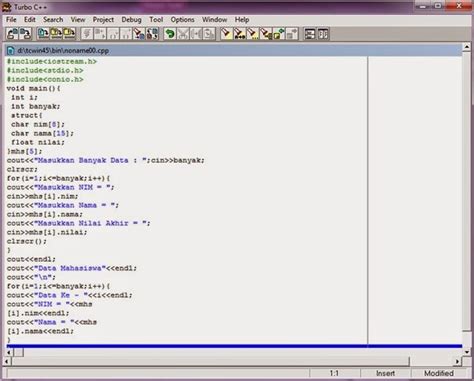 Program Array Di C Beserta Logika