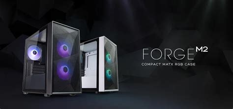 Tecware Forge M2 Mid Tower Gaming Pc Case Black And White Fierce Pc