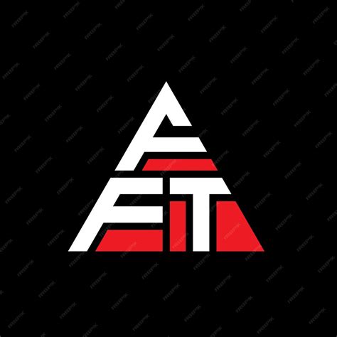 Premium Vector Fft Triangle Letter Logo Design With Triangle Shape
