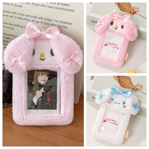 Teysiso My Melody Plush Kpop Photocard Holder Cinnamoroll Korean Style