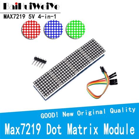 MAX7219 Dot Led Matrix Module LED Display Control Module For Arduino 5V