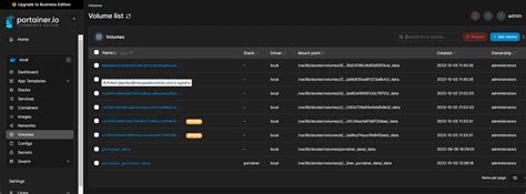 Volume Browser Missing In 219 Ce Swarm General Docker Community Forums