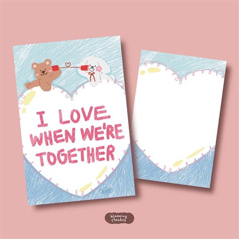 การ์ด การ์ดพับ ความรัก ให้แฟน Valentines Day Postcard โปสการ์ดตกแต่งห้อง ของขวัญวันวาเลนไทน์