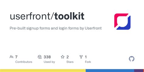 Github Userfronttoolkit Pre Built Signup Forms And Login Forms By
