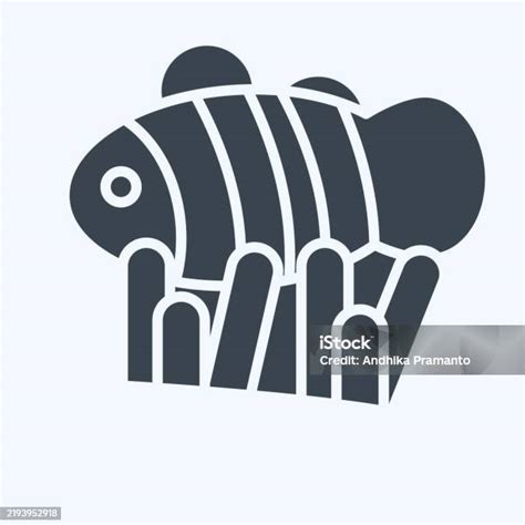 아이콘 광대 물고기 여름 기호와 관련이 있습니다 글리프 스타일 디자인 편집 가능 0명에 대한 스톡 벡터 아트 및 기타 이미지 0명 공 스포츠 장비 공기조화 Istock