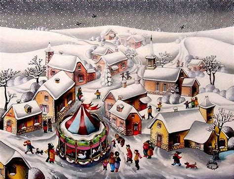 художница из Франции Charlotte Lachapelle Зимние забавы Обсуждение на Liveinternet