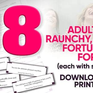 Adult Themed Raunchy Sexy Cookie Fortunes Funny Dirty Etsy