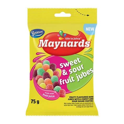 Maynards Jelly Sweets Red And Black Berry Flavoure 75 G Game