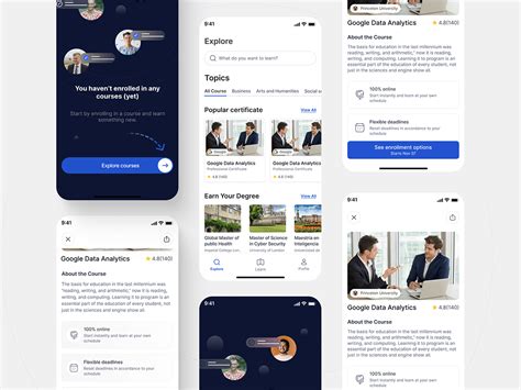 Online Course Mobile App Behance