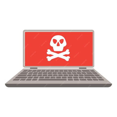 Ataque Cibernético Cráneo Señal De Amenaza De Ransomware Hackear Una