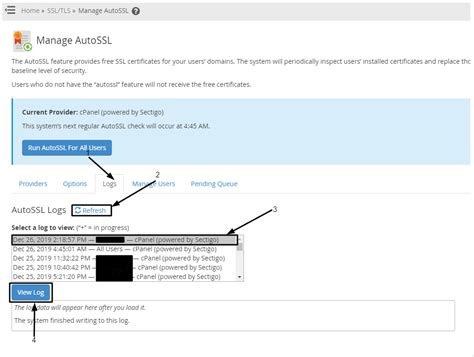 Troubleshoot And Fix Cpanel Autossl Issues Knowledgebase Whcca