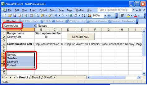 Infoworker Solutions Using Excel To Generate Picklist Xml For Mscrm