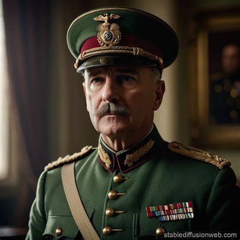 Ww1 General In Green Uniform Stable Diffusion Online