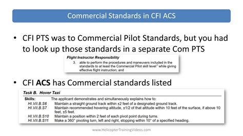 Helicopter Flight Instructor CFI ACS The BIG Changes Helicopter Training Videos HTV