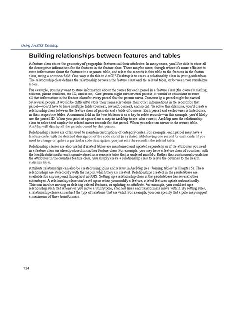 Relating Features And Attribute Tables Through Relationship Classes
