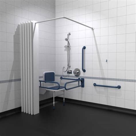 Style Concealed Valve Doc M Shower Pack With Stainless Steel Concealed Fixing Grab Rails